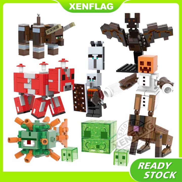 Minecraft Game Series Slime Bat Ravager Mooshroom Snow Golem Guardian ...