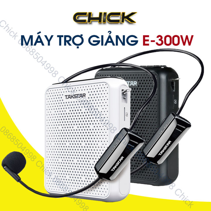 Máy Trợ Giảng TAKSTAR E300W, Mic Không Dây, Mic Có Dây, Có Bluetooth, Công Suất 10W, Không Dây ...