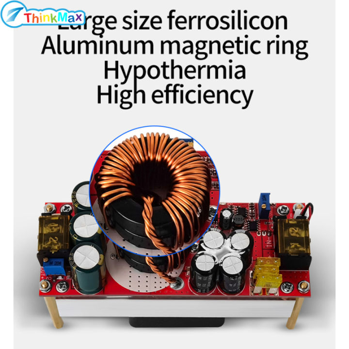 1500W DC-DC Voltage Step Up Boost Module 30A Adjustable Constant ...