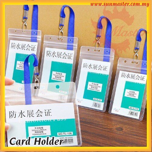 PVC Name Tag Holder | NAME BADGE / ID TAG / TRANSPARENT ID NAME TAG ...
