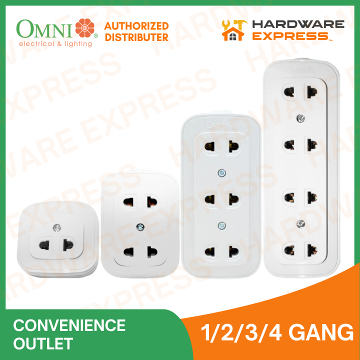 Omni Surface Convenience Outlet 10A 250V 1/2/3/4 Gang WSO-001 WSO-002 ...