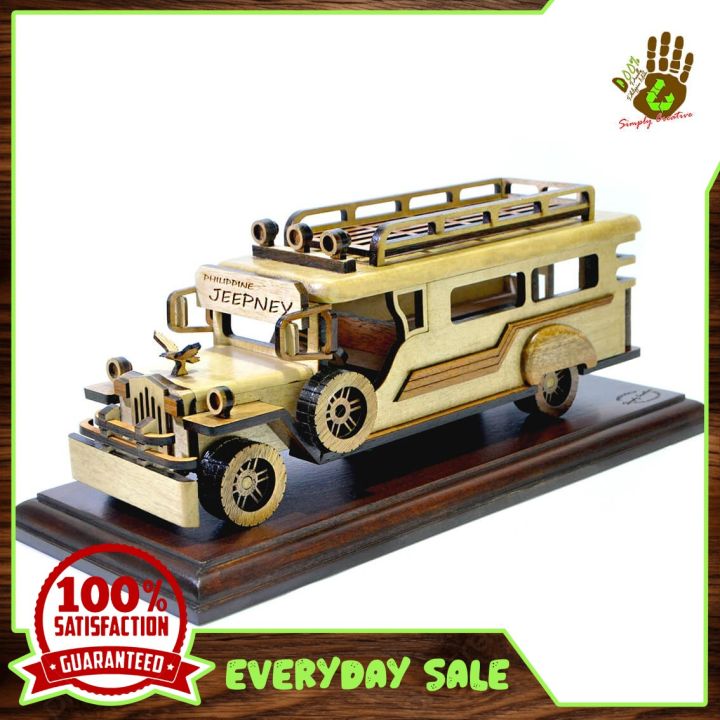 Simply Creative Wooden Miniature Philippine Jeepney Chariot Model ...
