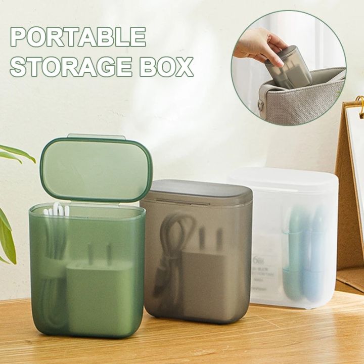 YES Multifunctional mini data line storage box desktop organizer 1pcs ...