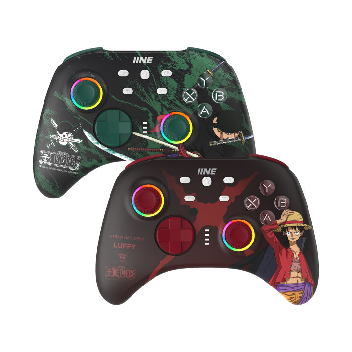 IINE ONE-PIECE PC Controller with Headset Jack RGB Light compatible ...