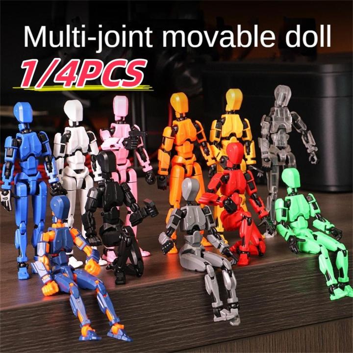 1/4pcs Robot Action Figures Children 3d Printed Robot 13 Joint ...