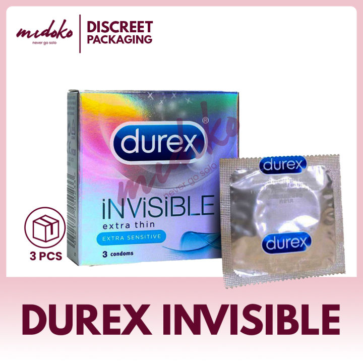 Midoko Durex Invisible Extra Thin, Extra Sensitive Condoms 3s | Lazada PH