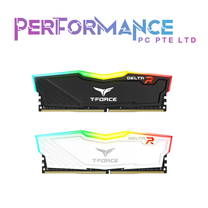 TEAMGROUP T-FORCE DELTA RGB DDR4 3600MHz DESKTOP MEMORY White/Black ...
