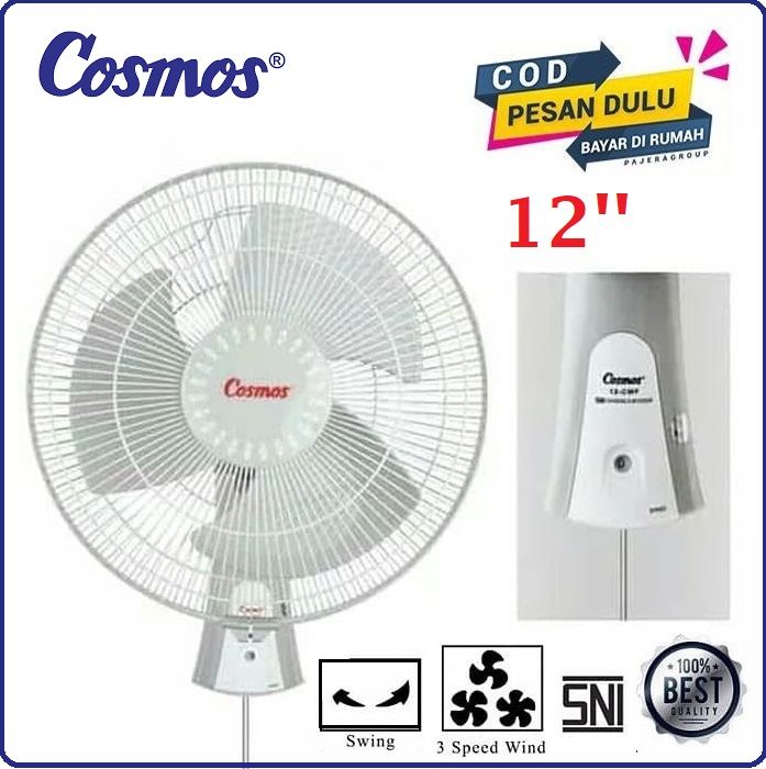 Kipas Angin Dinding/Wall Fan Cosmos 12 WFC (12 Inch) Kipas Angin Tembok Original Bergaransi ...