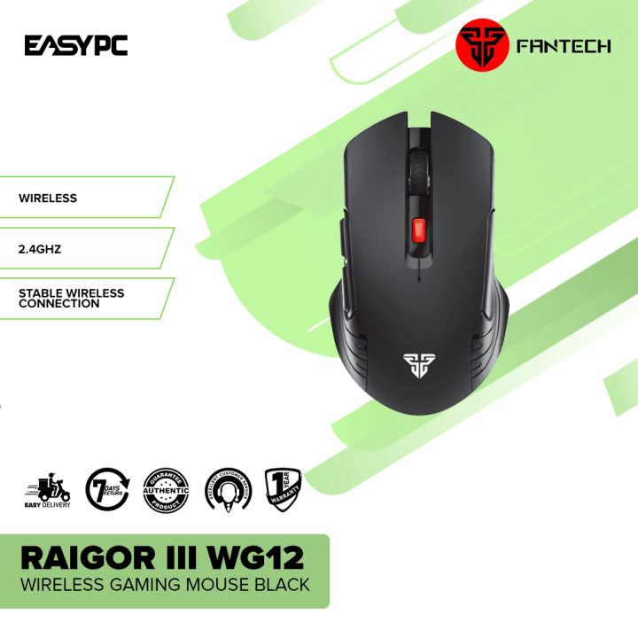 EasyPC | Fantech Raigor III WG12 Wireless Gaming Mouse Black for ...