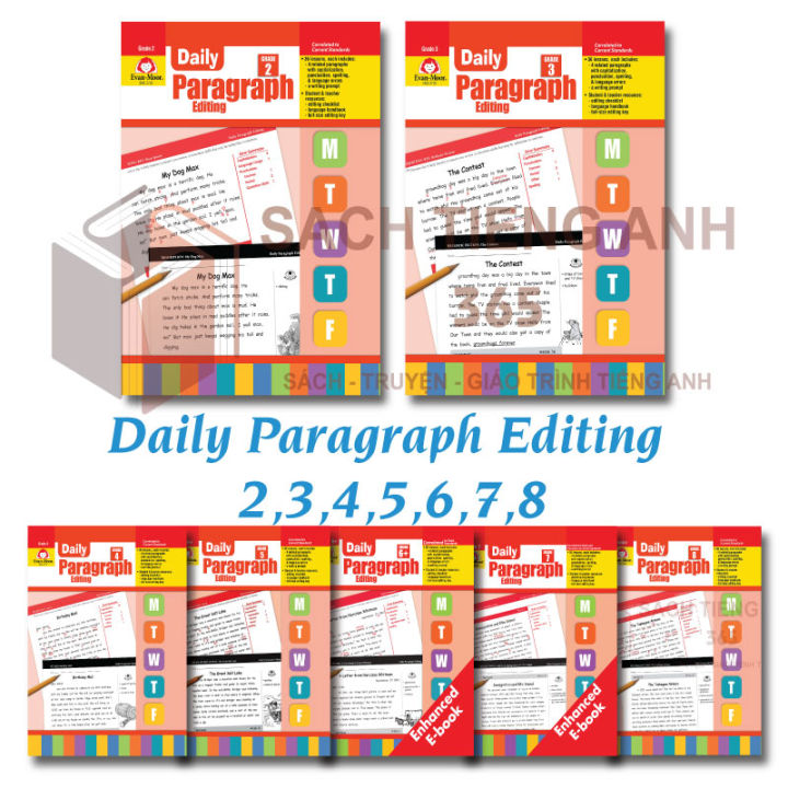 Chỉnh sửa Đoạn văn - Daily Paragraph Editing - Grade 2,3,4,5,6,7,8 - in ...