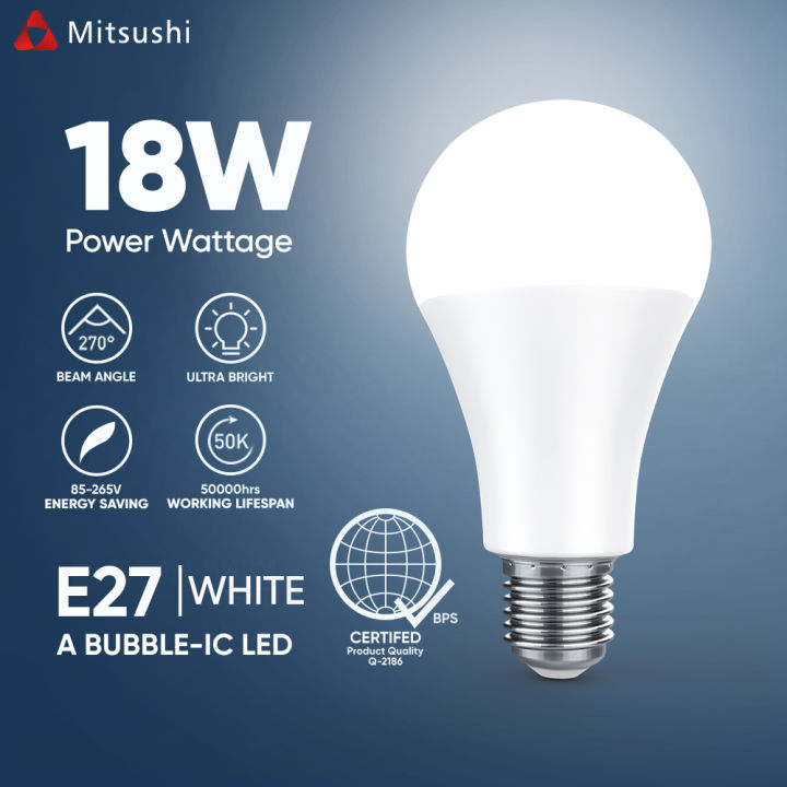 Mitsushi A-Bulb 5W | 9W | 12W | 15W | 18W LED High Power Bulb | Lazada PH