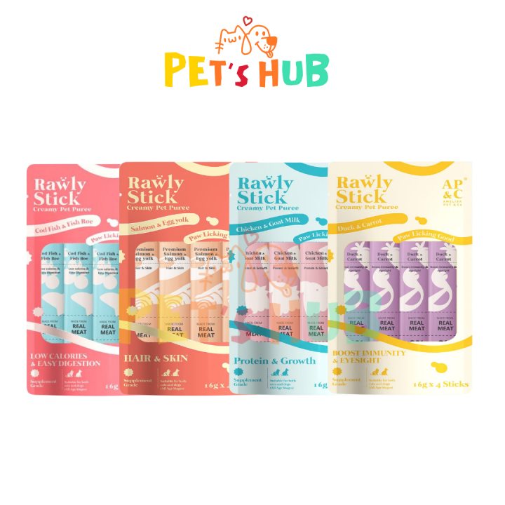 Amelisa Rawly Stick 16g x 4 sticks Dog & Cat Lick Snack | Lazada