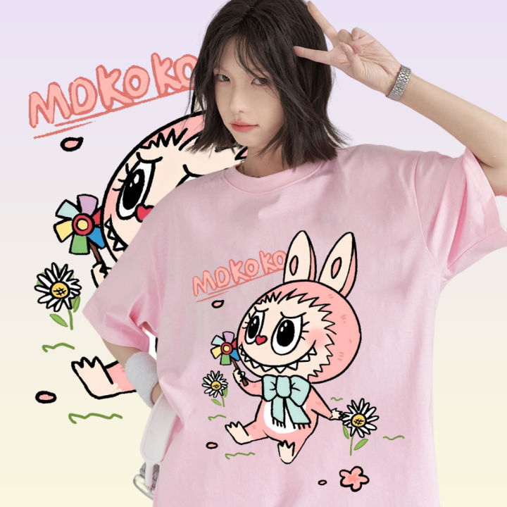เสื้อลาบูบู้ Labubu T Shirt ผ้าcotton 100 ใส่ได้ ทั้ง ชาย ใส่สบาย ไม่หด ไม่ย้ Th