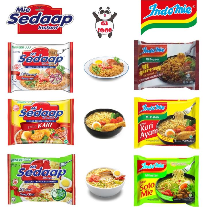 MI SEDAAP/Indo Mie/ ASSORTED FLAVOR INSTANT NOODLES INDIVIDUAL PACKING ...