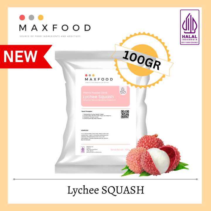 LYCHEE SQUASH / BUBUK MINUMAN SQUASH RASA LECI 100 GR | Lazada Indonesia