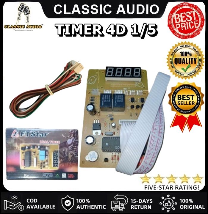 The FTSTAR 1 & 5 Dual Timer 4 Digit Coin for PISONET Timer 4D New ...