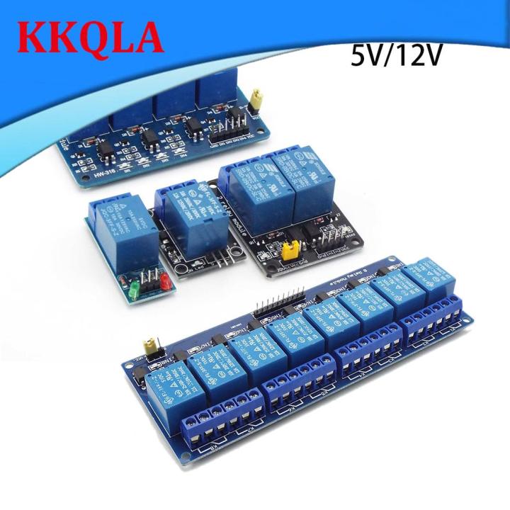 KKQLA Store 1ch 2ch 4ch 8ch DC 5V 12V Relay Module Board With ...