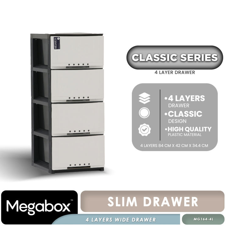 Megabox MG-164 (4 & 5 Layers Slim Drawer Boho Series ) | Lazada PH