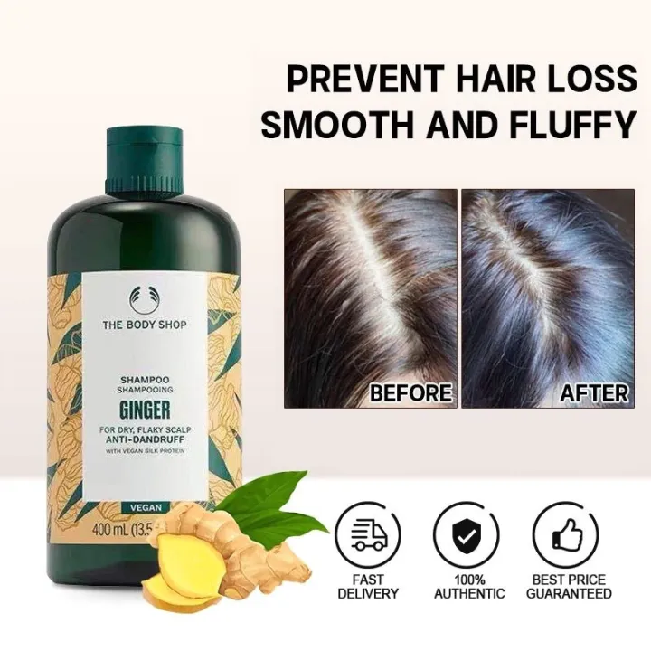 The Body Shop Ginger Anti-Dandruff Shampoo 400ml anti Hair Loss Baldness hair care growth grower ...