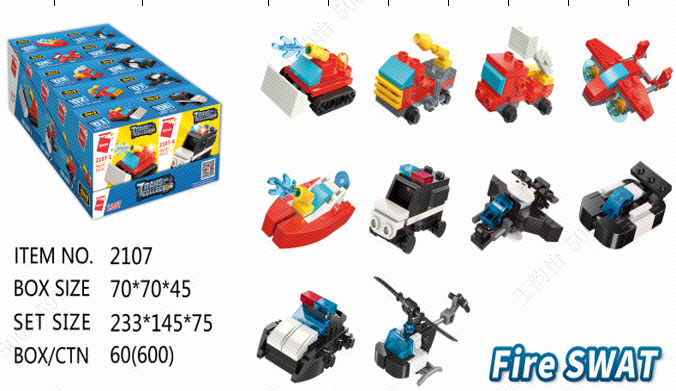 MINISO Building Blocks Blind Box Fire SWAT 3 in 1 5 Assrt | Lazada PH