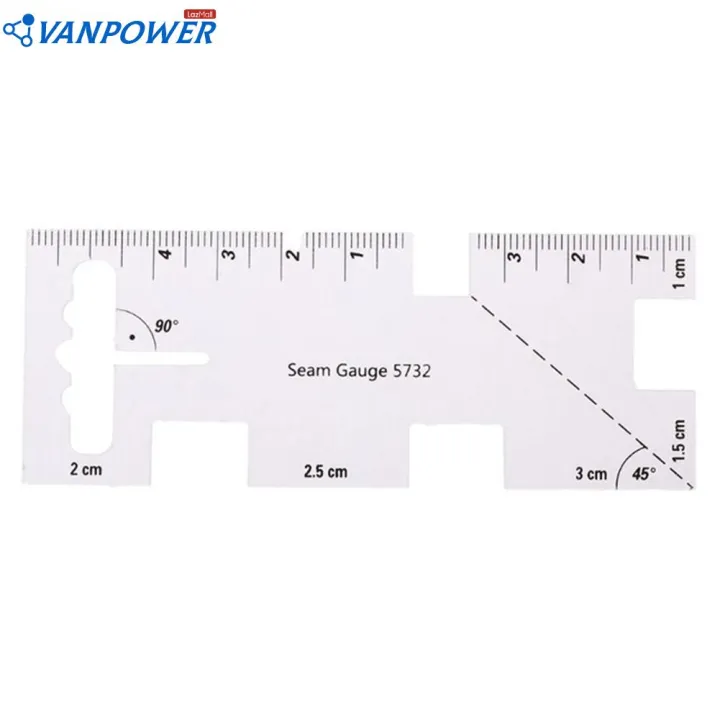 Acrylic Thickness Gauge Measuring Ruler 5732 Clothes Ruler Patchwork ...