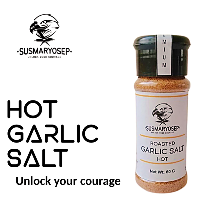 Susmaryosep Roasted Hot GARLIC SALT in SHAKER 60g, Gluten-Free, Healthy ...