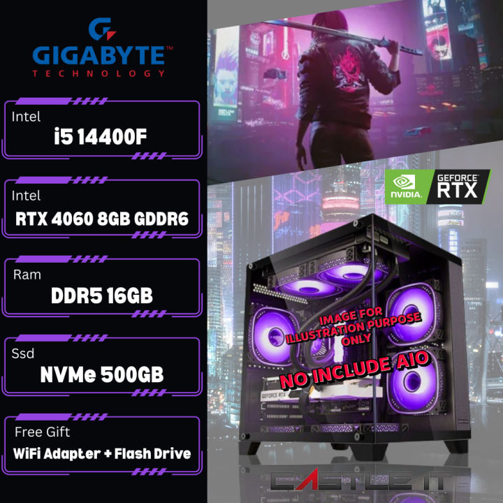 FULL SET Budget Gaming PC Desktop i5 14th Gen 14400 + RTX5070 Ti ...