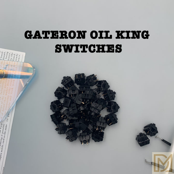 Gateron Oil King Switches Black Linear Switches 5 pin Mechanical Thocky ...