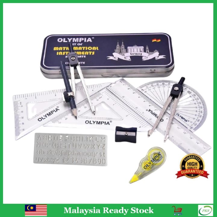 Olympia Mathematical Instruments Geometry set Jangka Lukis Compass | Lazada
