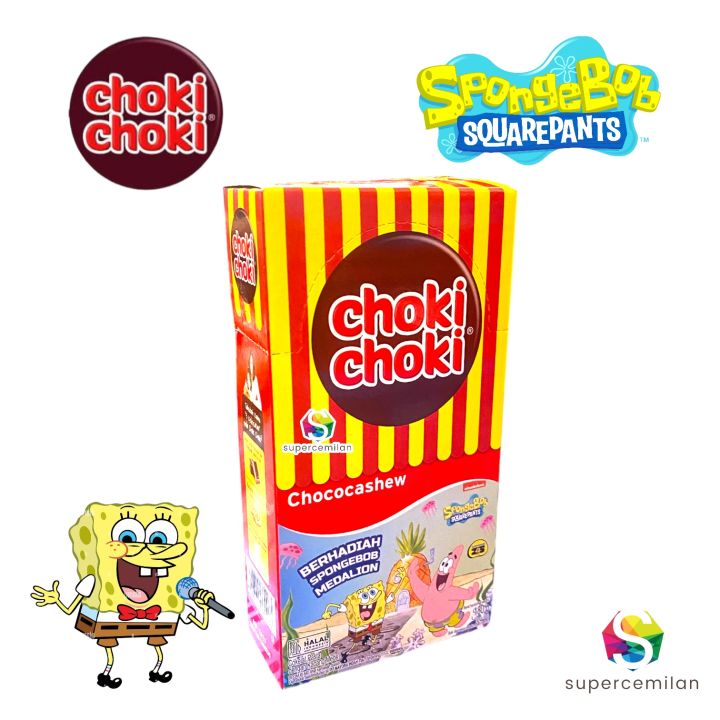Choki Choki Chococashew (20 pcs) Edisi Spongebob Squarepants | Lazada ...