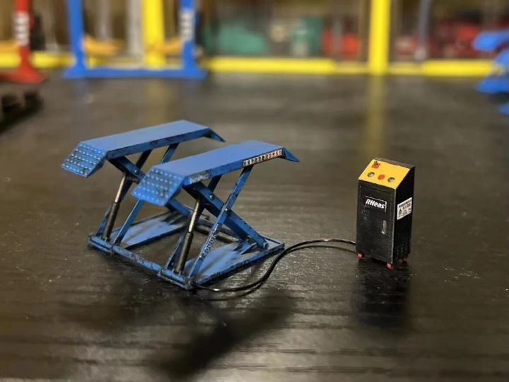 GJGHKJrrfss 1:64 Scale Diorama Model Car Parking Lifter Model Car ...