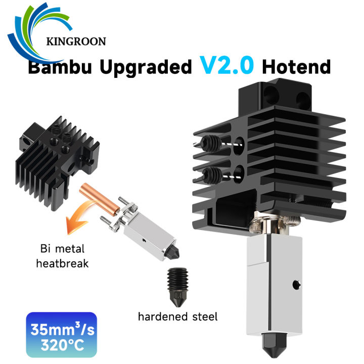 【Bestseller】 For Bambu lab Hotend Bi Metal Throat Nozzle Hardened Steel ...