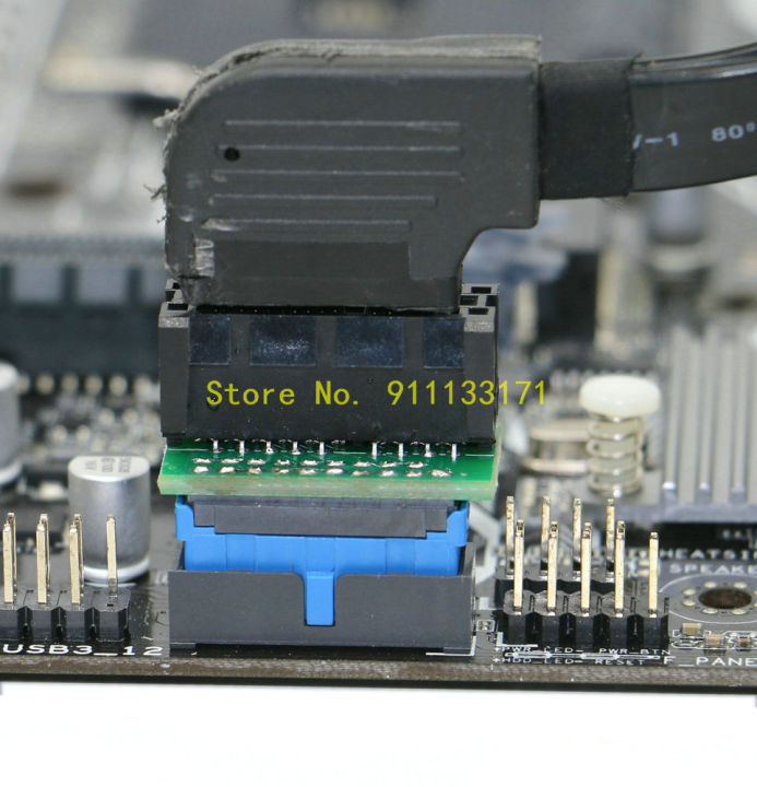 【Discount】 For chassis front USB3.0 to ordinary motherboard 19PIN ...