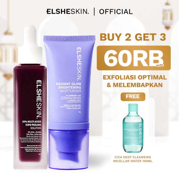 Elsheskin- 2PCS Peeling Serum moisturizer Set |20% Multi Acid Exfo ...
