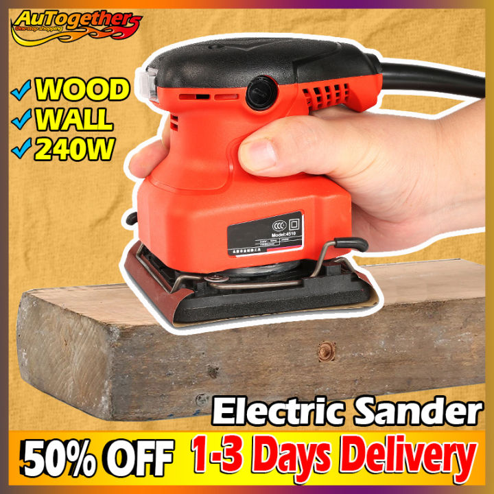 Professional Electric Sander 110mm*100mm Woodworking Palm Polisher Wall ...