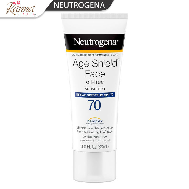 Neutrogena Age Shield Face Oil-Free Sunscreen Lotion with Broad ...