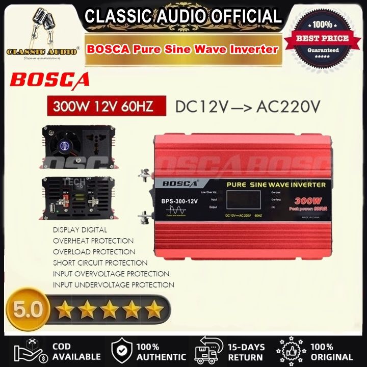 BOSCA By Classic Audio- Pure Sine Wave Inverter Super Heavy Duty BPS ...