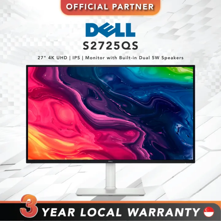 Dell Plus S2725QS | 27" 4K UHD | IPS | Monitor with Built-in Dual 5W ...