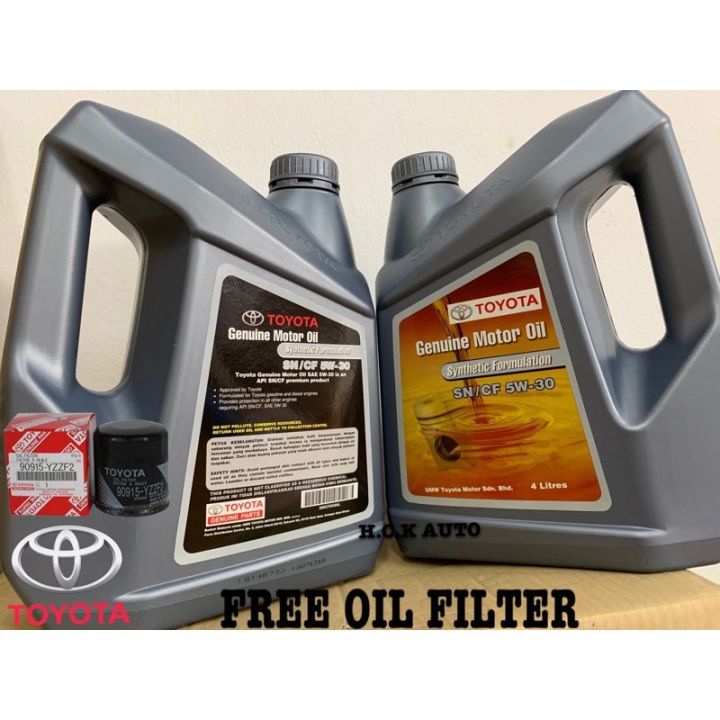 TOYOTA SEMI SYNTHETIC 5W30 4LITER | Lazada