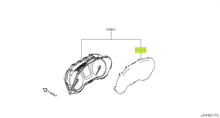 Nissan Navara NP300 กระจกหน้าปัทม์ กระจกเรือนไมล์ พลาสติกเรือนไมล์ ...