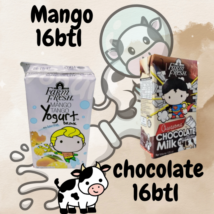 Farm Fresh UHT Milk Mini Pack 125ml x 16/32packs ONE Cartton Grow Up ...