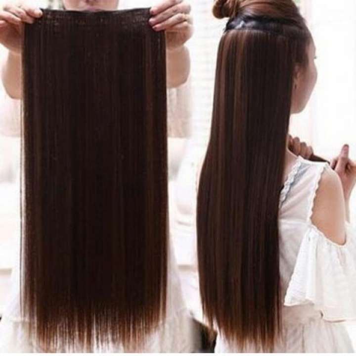 Hair clip rambut palsu lurus bisa cuci catok 60 cm | Lazada Indonesia