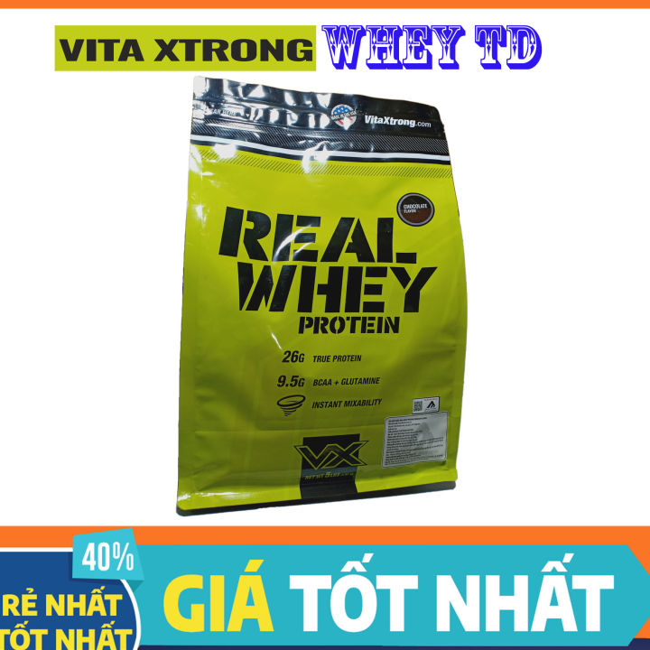 Real Whey 100% VitaXtrong 5LBS 62 lần dùng - Whey tăng cơ cao cấp giúp ...