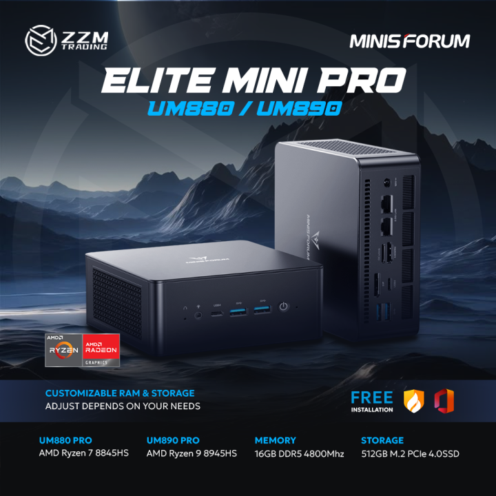 Minisforum UM880 Plus/UM880 Pro/UM890 Pro Mini PC R7-8845HS/R9-8945HS ...
