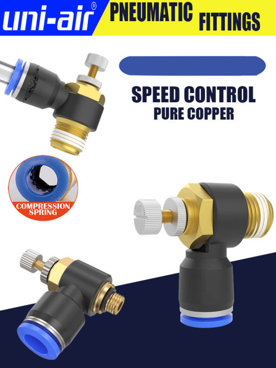 Uni-Air Pneumatic Speed Flow Controller/Airflow (m5, 1/8, 1/4, 3/8 and ...