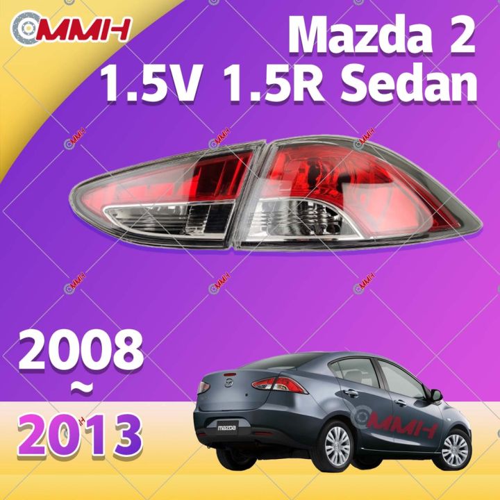 Untuk Mazda 2 tail lamp Mazda2 tail lamp 2008-2012 Sedan tail lamp Tail ...