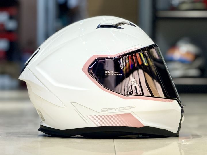 SPYDER Corsa V2 Full Face Dual Visor Helmet w/ Free Extra Clear Visor ...