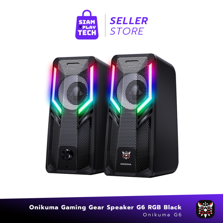 Onikuma G6 Speaker RGB (Black) ลำโพงเกมมิ่ง เกมมิ่งเกียร์ | Lazada.co.th