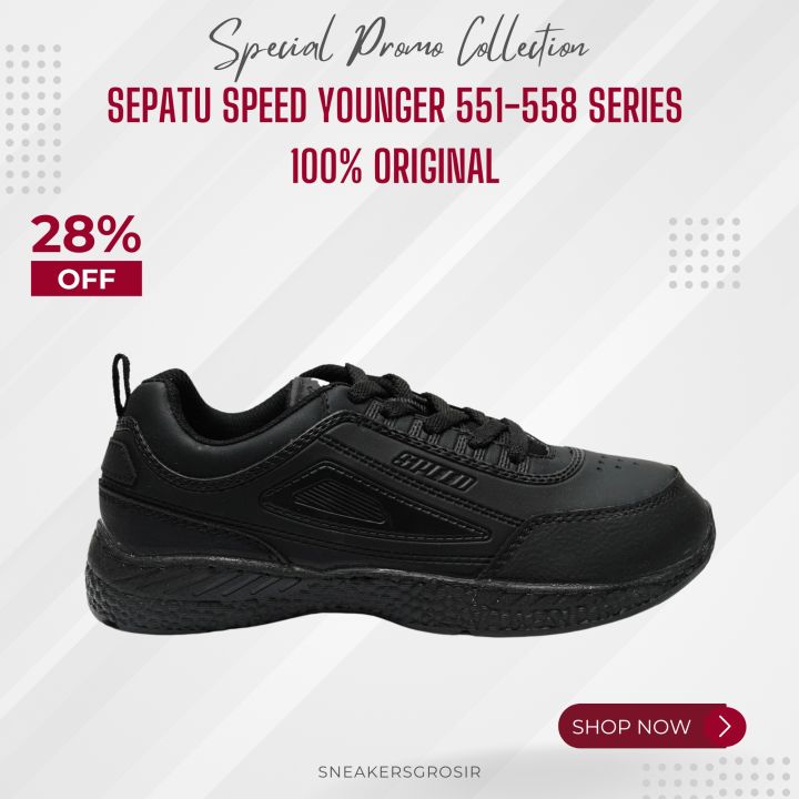 Sepatu Anak Speed Younger 551-558 Hitam Series 100% ORIGINAL SEPATU ...