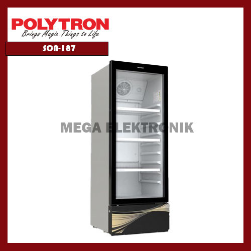 POLYTRON SCN-187 SHOWCASE 3 RAK 180 LITER - KHUSUS JABODETABEK | Lazada ...